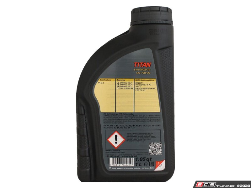 Fuchs - G052190A2 - 75W-85 Differential Oil - 1 Liter