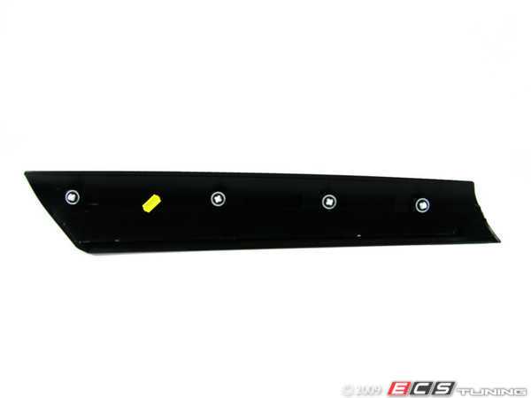 Genuine MINI - 51137128158 - A - Pillar Black Trim Cover - Passenger ...