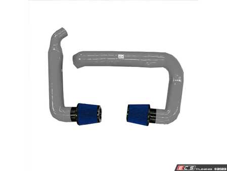 RK Tunes - F97INTGREYBLU - X3M/X4M Front Mount Intake Kit - Grey Piping ...