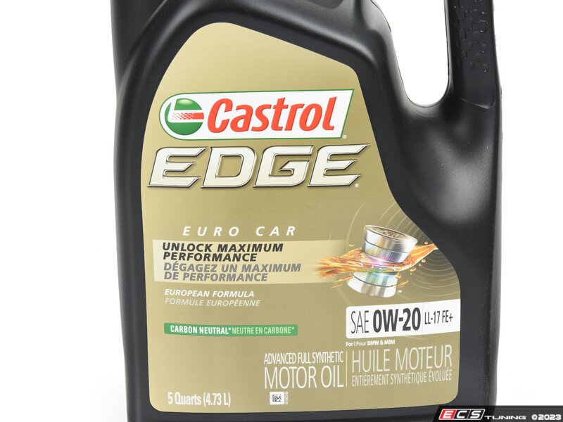 Castrol - 832124619885LC - Motor Oil - 5 Quart 0w20 BMW/MINI LL17FE+