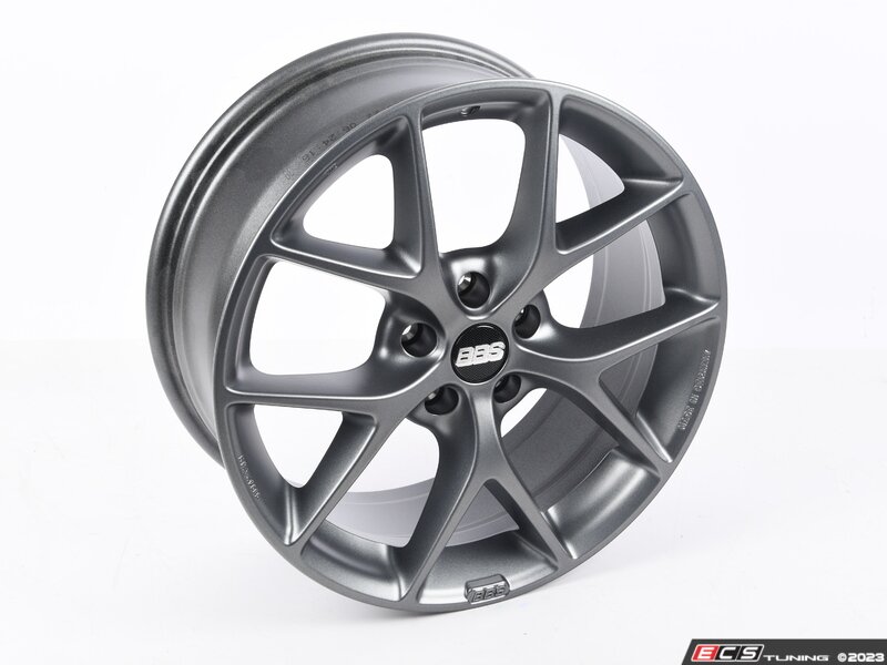 Scratch & Dent - SR014SGsd1 - BBS SR 18x8 5x112 ET35 Satin Grey Wheel -82mm PFS/Clip Required ...