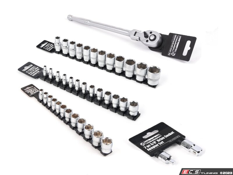 Schwaben - 005981sch01a05KT - Universal 40 Piece Metric Socket Set With ...