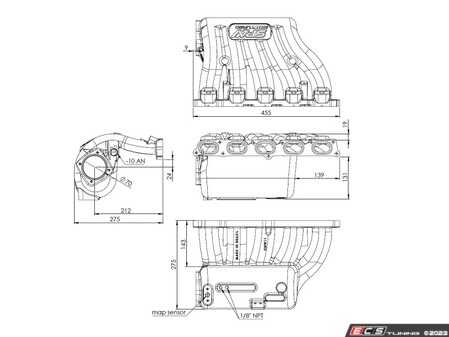 SPA Performance - TINW1101 - 2.5L 5 Cylinder 20V 07K Cast Aluminum Intake Manifold