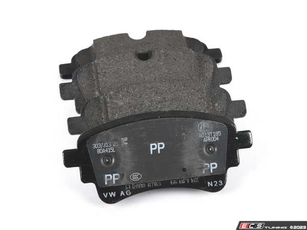 Genuine Volkswagen Audi - 80A698451R - Rear Brake Pad Set (80A 698 451 R)