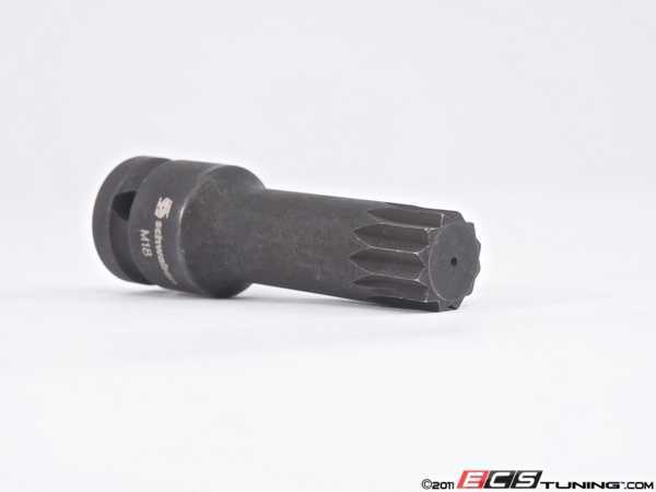 Schwaben - is-12m18 - M18 Triple Square Extended Reach Socket, 1/2" Drive