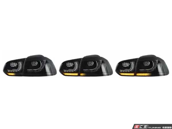 ZiZa - 5K0941055-LED-SS - MK6 European LED Dynamic Tail Light Set - Smoked