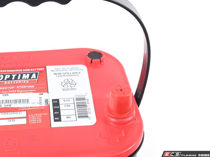 Optima - OPT-35 - Optima REDTOP High Performance AGM Battery - 35