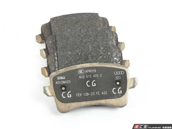 Genuine Volkswagen Audi - 8K0698451P - Rear Brake Pad Set (8K0 698 451 P)