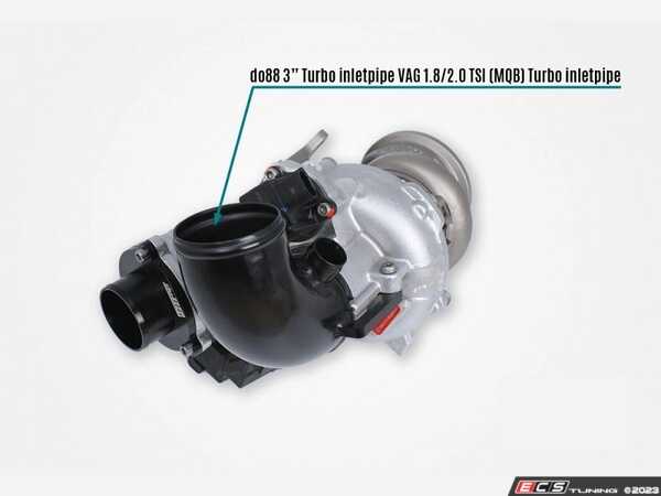DO88 - IR-130S-48-OEM - 1.8/2.0 TSI (MQB) Turbo Inlet Pipe - Black
