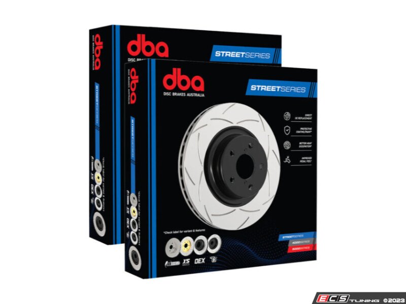 DBA - dba3418KT - Street T2 Slotted 330x20 Rear Brake Rotor Kit