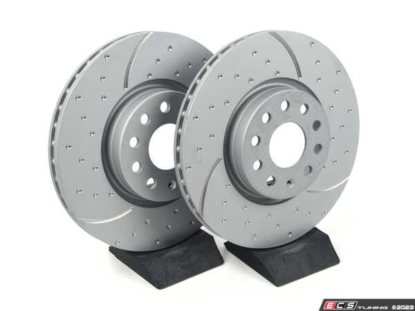 EBC - GD1386 - Front Slotted & Dimpled Brake Rotors - Pair (312x25)