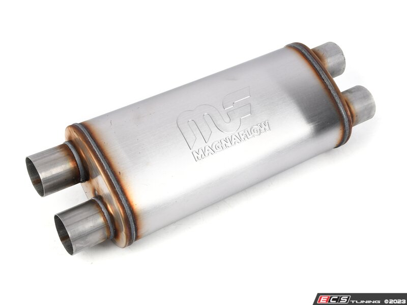 Magnaflow - 12468 - Universal Muffler - Satin Stainless; Core: 2.5in ...