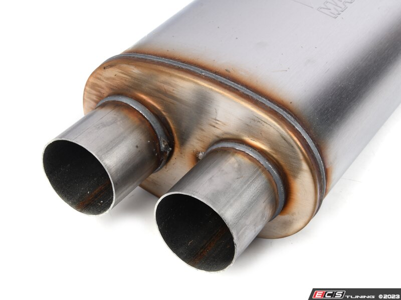 Magnaflow - 12468 - Universal Muffler - Satin Stainless; Core: 2.5in ...