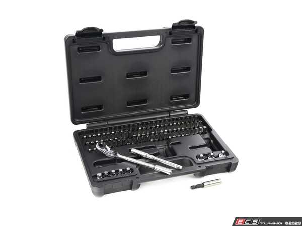 VIM Tools - FRBS89 - 89 Piece Bit Set With 1/4" Flex Ratchet