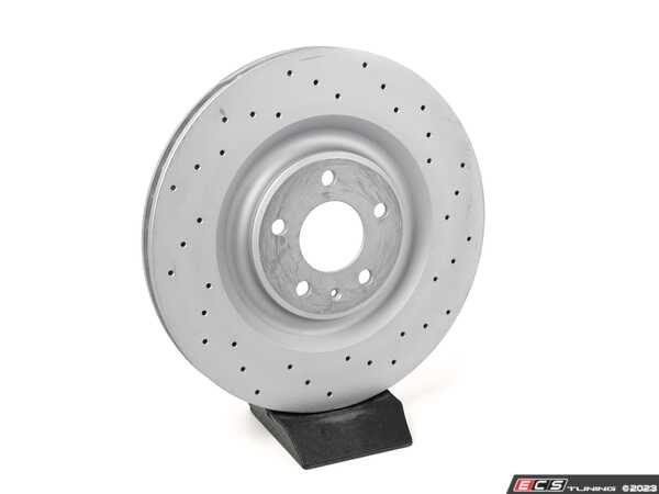 Zimmermann - 4M0615601PCD - Rear Brake Rotor Cross Drilled - Priced Each