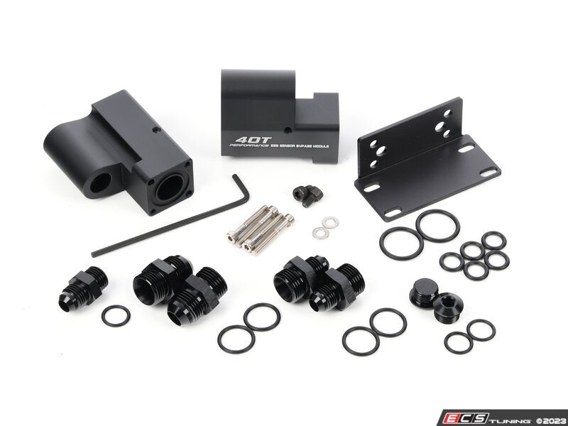 40T Performance - E85-BPM-6-8AN - Ethanol Sensor Bypass Mount Upgrade