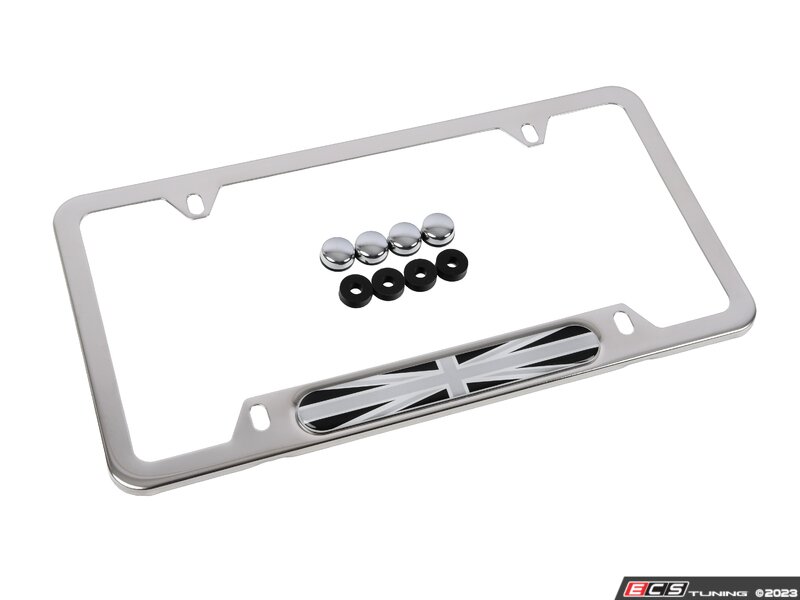 Genuine MINI - 51805A5CFB5 - MINI Black Jack License Plate Frame ...