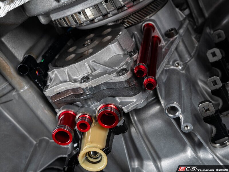 ECS News - B8 S4/S5 C7 S6/S7 DL501 DSG Billet Aluminum Oil Pipes