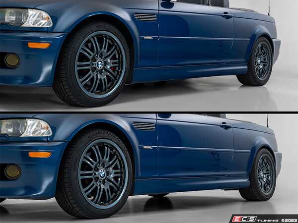 Turner Motorsport - E46M-BLK-FLUSHKT - "Flush" Fitment Kit - Black - E46 M3