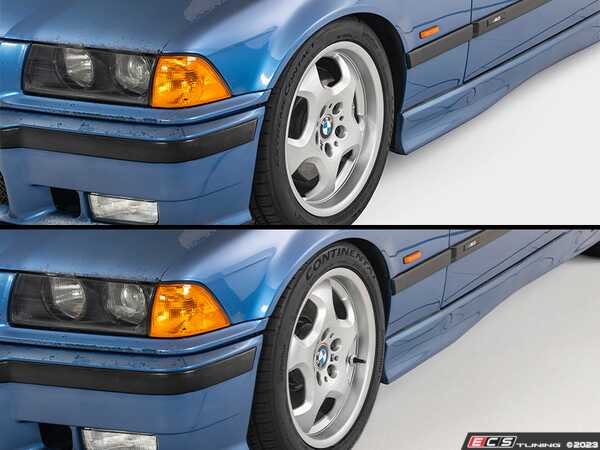 Turner Motorsport - E36M-BLK-FLUSHKT - "Flush" Fitment Kit - Black - E36 M3