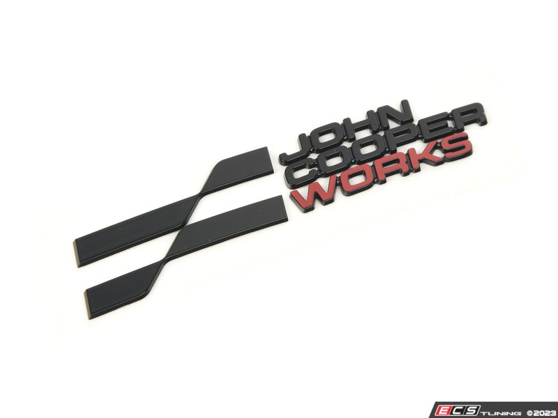 Genuine MINI - 51145B360C6 - JCW Rear Badge Emblem - Black/RED (51-14-5 ...