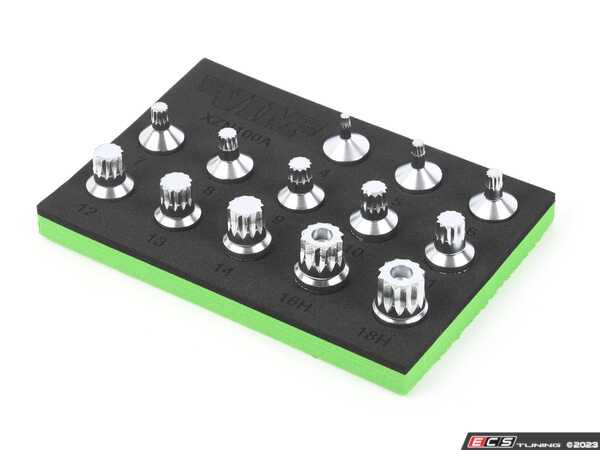 VIM Tools - XZN100A - 13 Piece 3/8" Drive Triple Square Driver Set