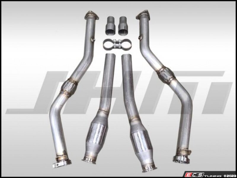 JH Motorsports - JHM-C630TDPHFCIB - High-Flow Catted Downpipes W ...