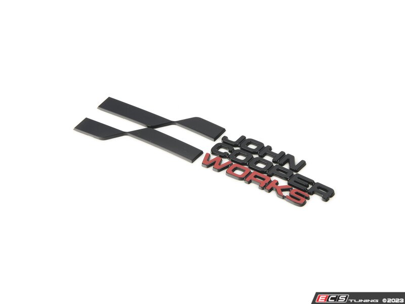 Genuine MINI - 51145B360C6 - JCW Rear Badge Emblem - Black/RED (51-14-5 ...