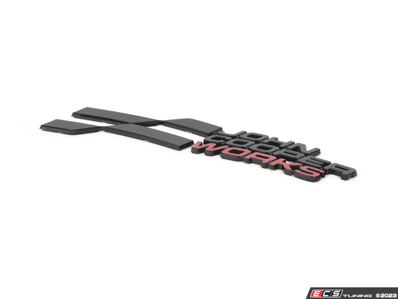 Genuine MINI - 51145B360C6 - JCW Rear Badge Emblem - Black/RED (51-14-5 ...