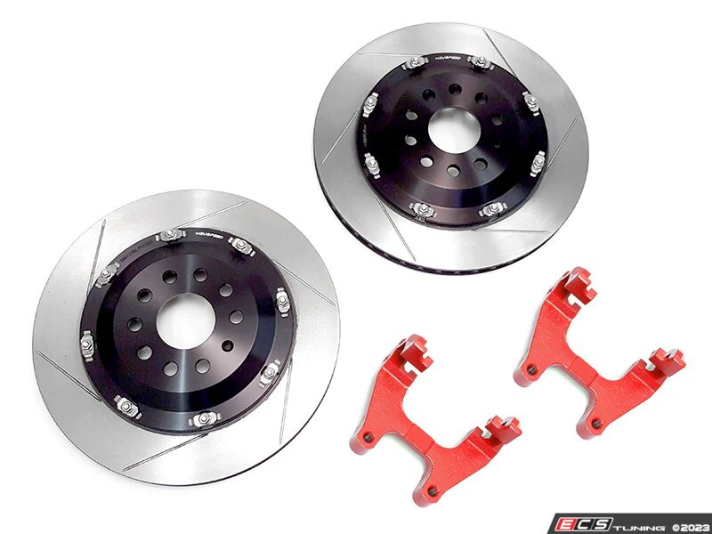 Neuspeed - 99.10.51R - 2-Piece Floating Rear Slotted Brake Rotor ...