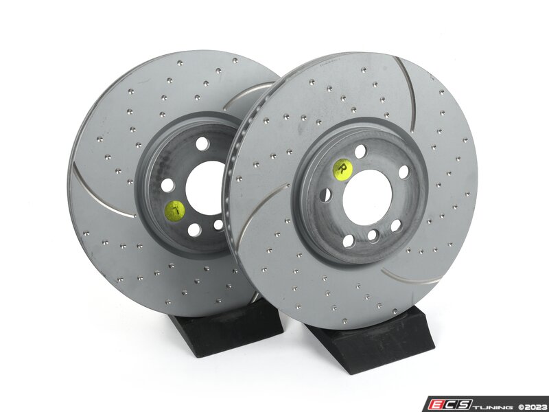 EBC - GD2186 - Front Brake Rotors EBC Slotted And Dimpled - Pair 13.189 ...
