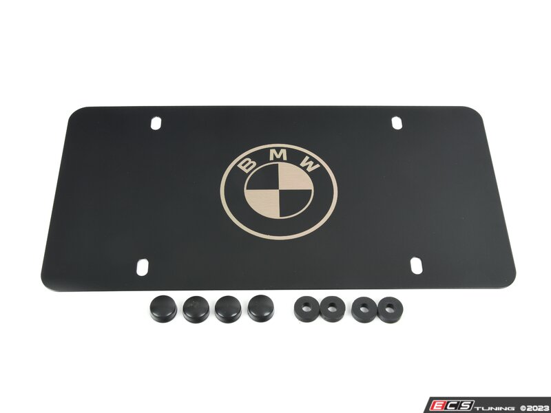 Genuine BMW - 82125B4DBE3 - ROUNDEL MARQUE PLATE, BLACK (82-12-5-B4D-BE3)