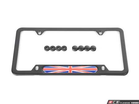 Genuine MINI - 51805A5CFA4 - MINI Union Jack License Plate Frame ...
