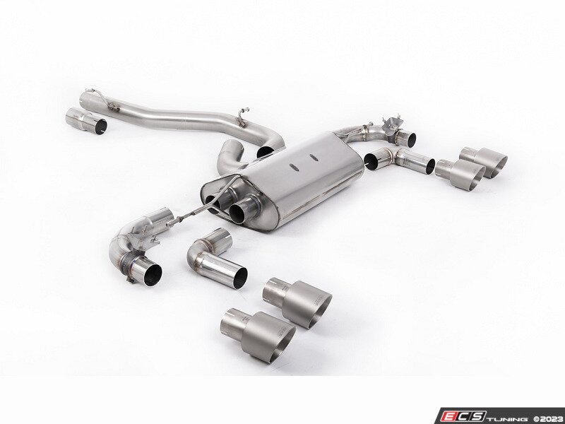 Milltek Sport - SSXVW647 - Milltek 3.15 Inch Valved Race Exhaust System ...