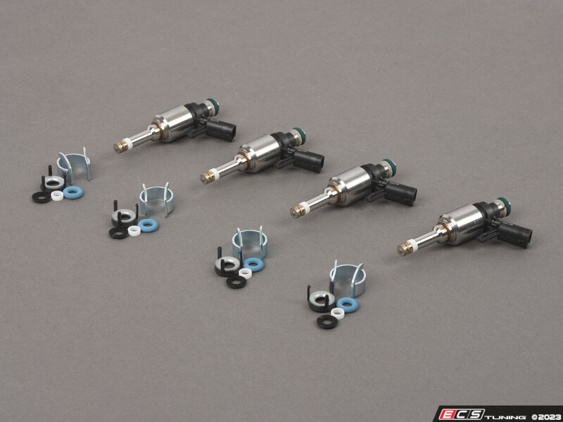 Assembled By ECS - 06L906036AKKT - Fuel Injectors - Set Of Four With ...