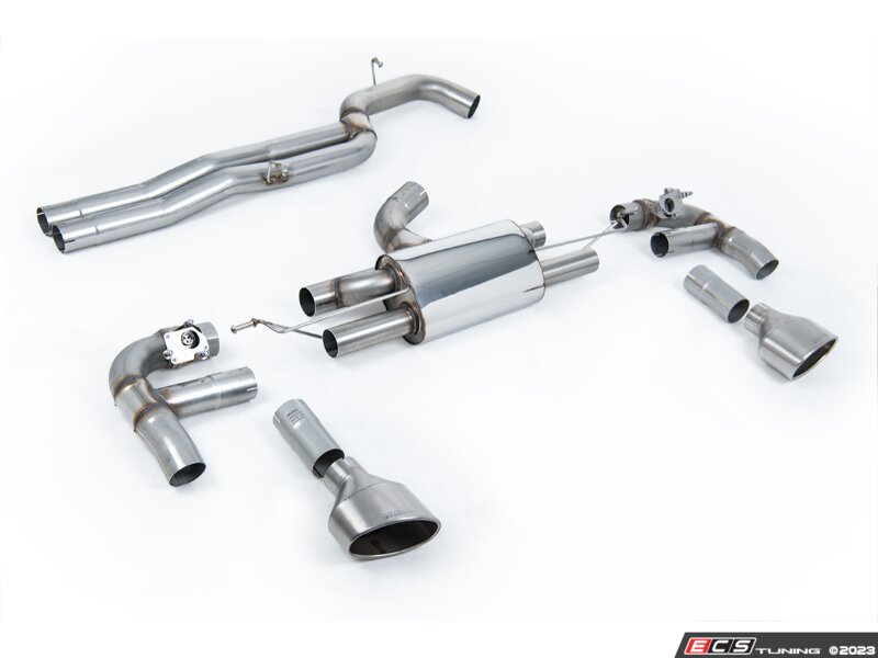 Milltek Sport - SSXAU984 - 80mm Race Catback With Titanium Tips