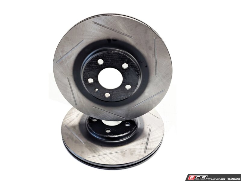 Emmanuele Design - EMD-33022-PR - Rear Slotted Brake Rotors - Pair (330x22)