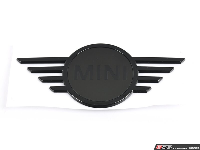 Genuine MINI - 51145A34129 - Hood Emblem Piano Black "Black Line" (51 ...