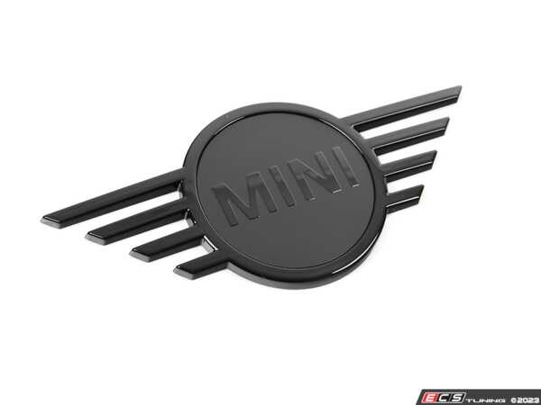 Genuine MINI - 51145A34130 - Trunk Emblem Piano Black "Black Line" (51 ...