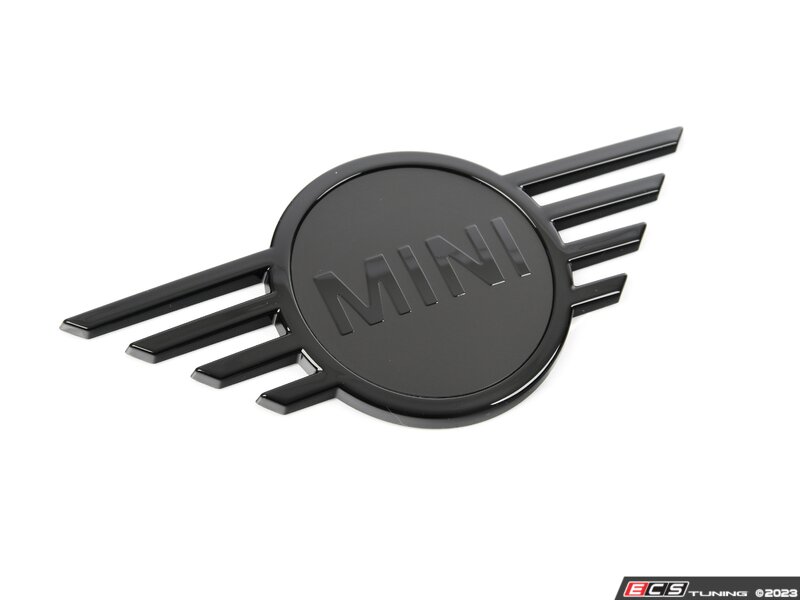 Genuine MINI - 51145A34130 - Trunk Emblem Piano Black "Black Line" (51 ...