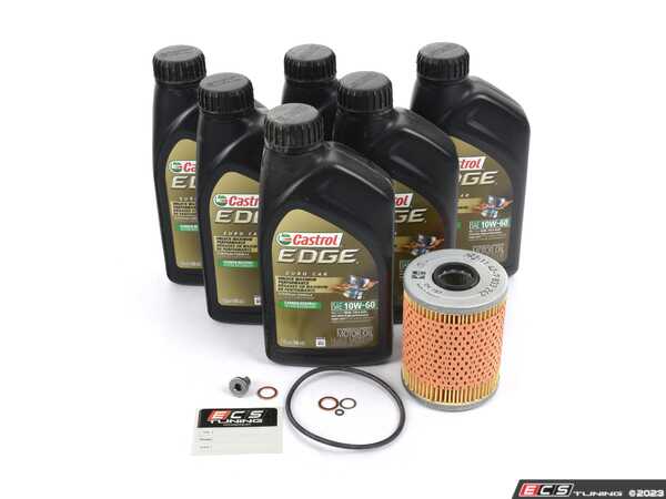 Assembled By ECS - E46M3SVCKT - Castrol TWS Oil Change Kit / Inspection I
