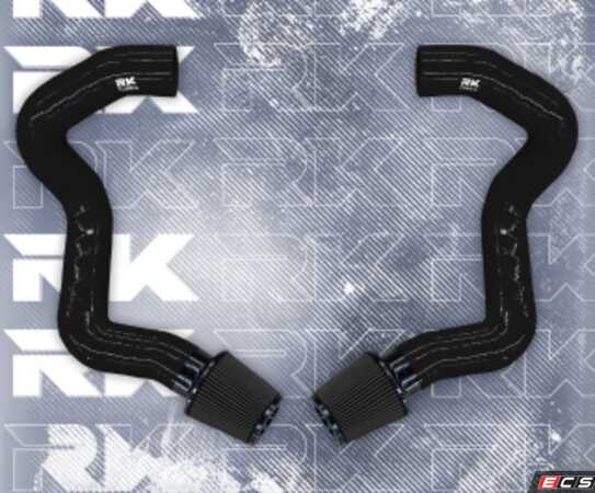 RK Tunes - 41961808560233 - G90 M5 Front Mount Intakes - Black Piping ...