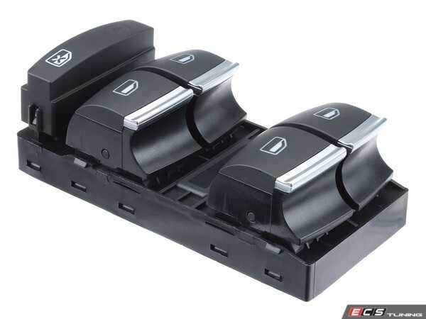 URO - 4F0959851H5PR - Power Window Switch Assembly - Sabre (Black)