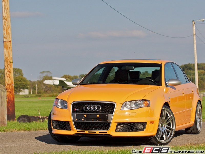 ECS News - Audi B7 A4/S4/RS4 European License Plate Holder - Grey