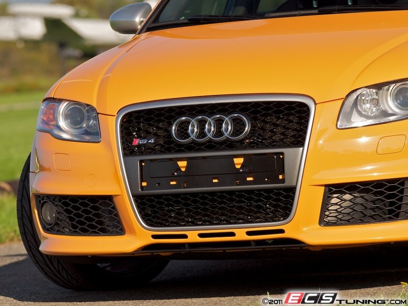 ECS News - Audi B7 A4/S4/RS4 European License Plate Holder - Grey