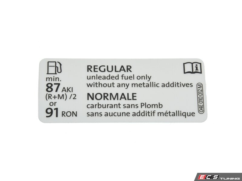 Genuine Volkswagen Audi - 04E010012M - STICKER (04E 010 012 M)