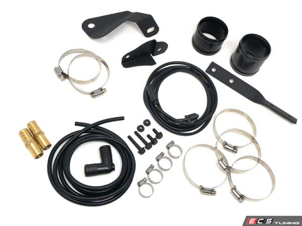 Precision Raceworks - 622-0131 - N54 Relocated Inlet Kit - Stock Turbos ...