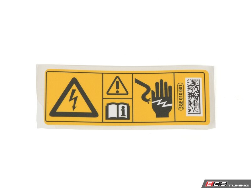 Genuine Volkswagen Audi - 5GE010001 - STICKER (5GE 010 001)