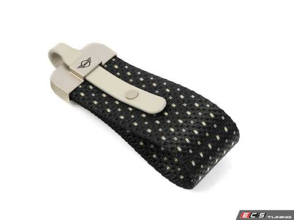Genuine MINI - 82205B30D97 - MINI Lanyard Key Ring - Black/Light Tan ...