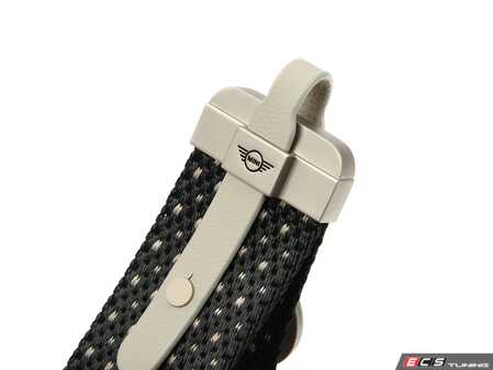 Genuine MINI - 82205B30D97 - MINI Lanyard Key Ring - Black/Light Tan ...